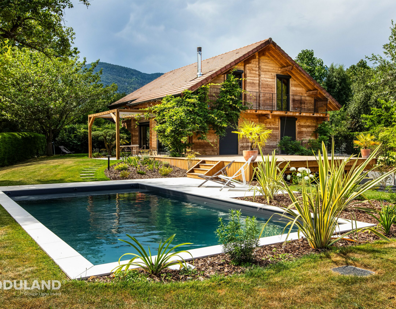 Pool-house bois Crozet (01) | Moduland