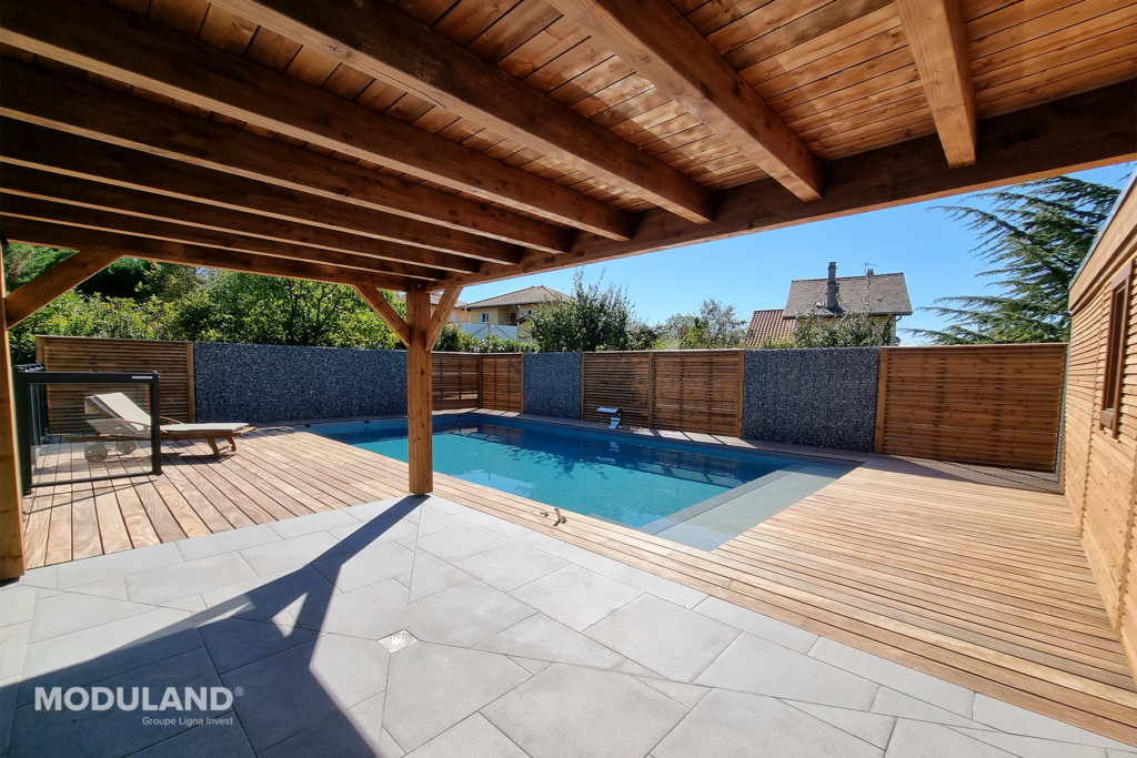 Pool-house bois Messery (74) | Moduland