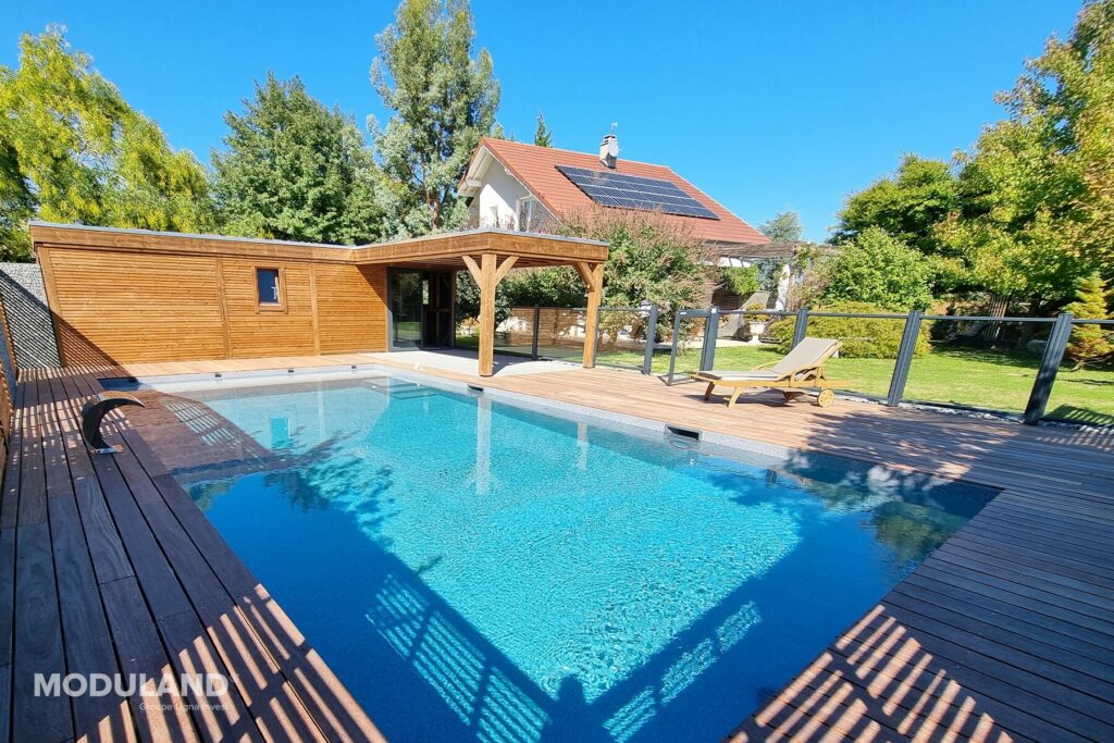Pool-house bois Messery (74) | Moduland